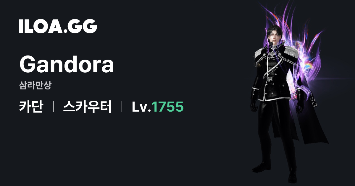 Gandora | 일로아 - 캐릭터 정보